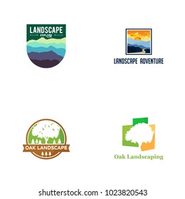 Landscape Logo Design Stock Vector (Royalty Free) 1023820543 | Shutterstock