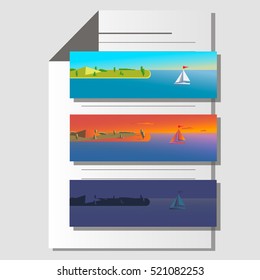 Landscape Made Infographic Day Evening Night Stock Vector (Royalty Free ...