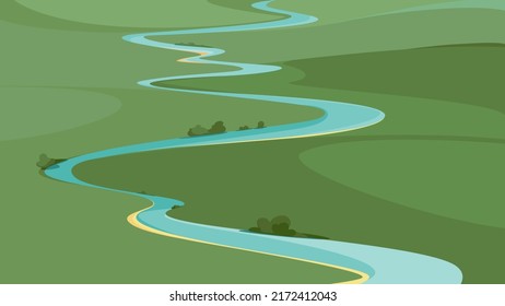 9,073 Vector illustration beautiful river scenery Images, Stock Photos ...