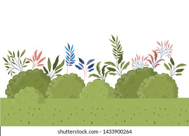 Landscape Tall Tree Isolated Icon Stock Vector (Royalty Free ...