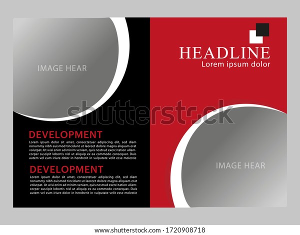Landscape Wide Flyer Design Template Stock Vector (Royalty Free) 1720908718