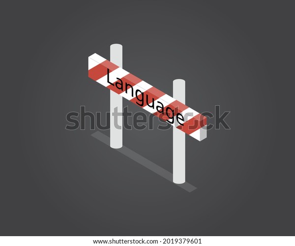 Language Barrier Refer Linguistic Barriers Communication Stock Vector ...