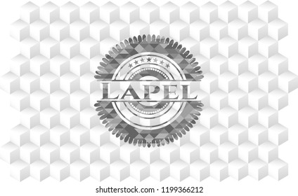 Lapel Realistic Grey Emblem Cube White Stock Vector (Royalty Free ...