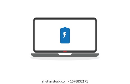 Laptop Charge Vector Graphic Design Stock Vector (Royalty Free ...