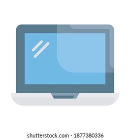 Laptop Flat Vector Illustration Eps 10 Stock Vector (Royalty Free ...