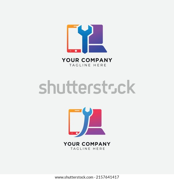 노트북 및 Hp 서비스 로고 디자인 스톡 벡터(로열티 프리) 2157641417 | Shutterstock