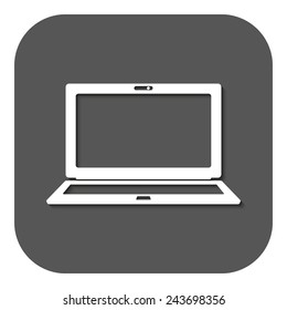 Laptop Icon Notebook Symbol Flat Vector Stock Vector (Royalty Free ...