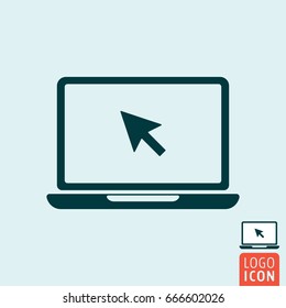 Laptop Icon Personal Computer Symbol Vector Stock Vector (Royalty Free ...