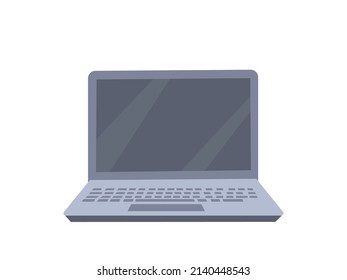 Laptop Layout Vector Cartoon Illustration Stock Vector (Royalty Free ...