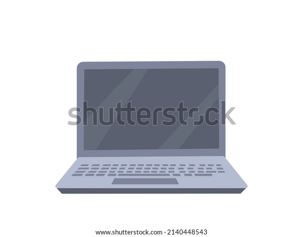 Laptop Layout Vector Cartoon Illustration: เวกเตอร์สต็อก (ปลอดค่า ...