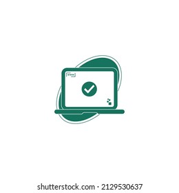 Laptop Logo Design Vector Modern Stock Vector (Royalty Free) 2129530637 ...