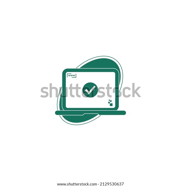 Laptop Logo Design Vector Modern Stock Vector (Royalty Free) 2129530637 ...