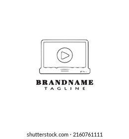 Laptop Logo Template Design Icon Modern Stock Vector (Royalty Free ...