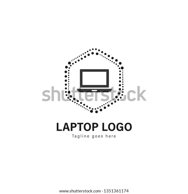 Laptop Logo Template Design Laptop Logo Stock Vector (Royalty Free ...