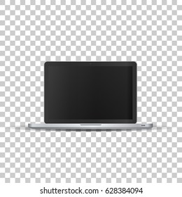 Laptop On Transparent Background Template Framework Stock Vector ...