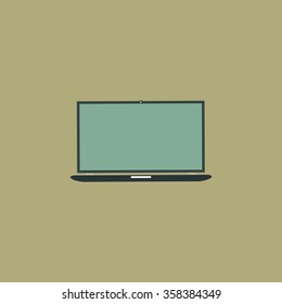 Laptop Icon Black Background White Vector: เวกเตอร์สต็อก (ปลอดค่า ...