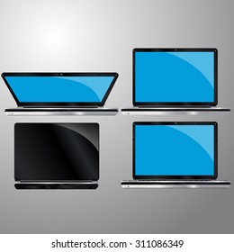 Laptop Vector Illustration Stock Vector (Royalty Free) 311086349 ...