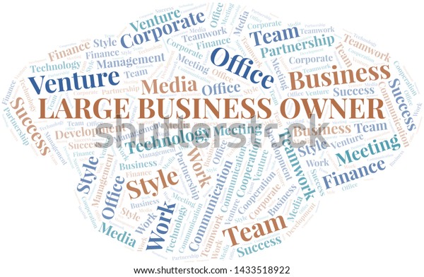 Large Business Owner Word Cloud Collage Stock Vector (Royalty Free ...