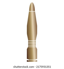 Large Caliber Rifle Bullet Vector Weapon Stock Vector (Royalty Free ...