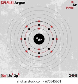 Large Detailed Infographic Element Argon Stock Vector (Royalty Free ...