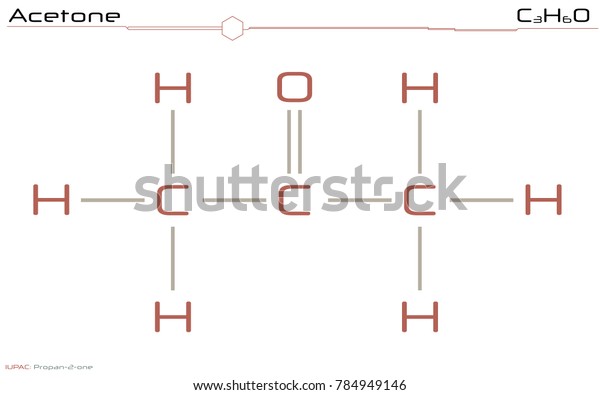 Large Detailed Infographic Molecule Acetone 库存矢量图（免版税）784949146 ...