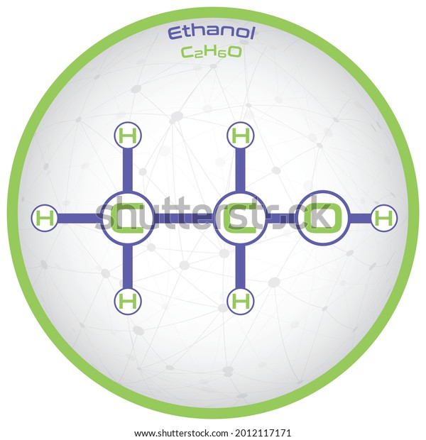 Large Detailed Infographic Molecule Ethanol: เวกเตอร์สต็อก (ปลอดค่า ...
