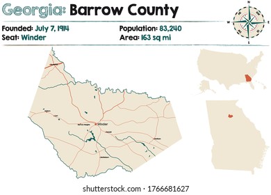 Barrow county map 49 รายการ ภาพ ภาพสต็อกและเวกเตอร์ | Shutterstock
