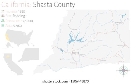 36 Shasta county map Images, Stock Photos & Vectors | Shutterstock