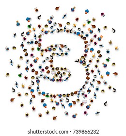 Large Group People Number 3 Three Stock Vector (Royalty Free) 739866232 ...