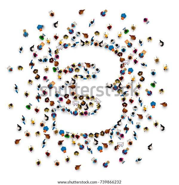 Large Group People Number 3 Three Stock Vector (Royalty Free) 739866232 ...