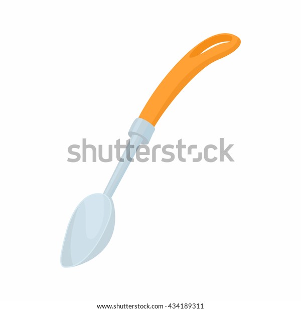 Large Kitchen Spoon Icon Cartoon Style Stock Vector (Royalty Free ...