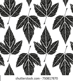 Large Leaves Geometry Lines On Dark Stock Vector (Royalty Free ...