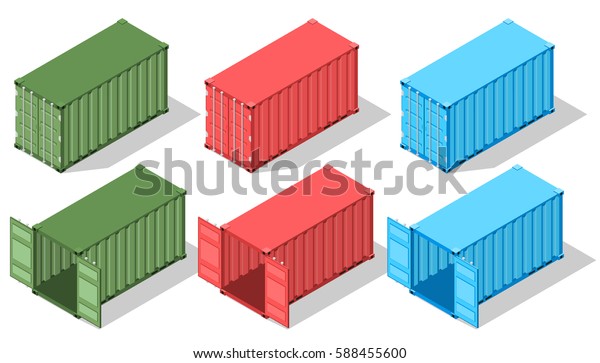 15,244 Isometric Container Storage Images, Stock Photos & Vectors ...