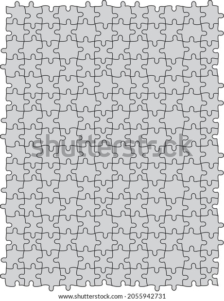 Large Picture Puzzle Cutting Stock Vector (Royalty Free) 2055942731 ...