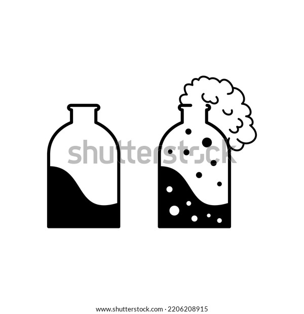 Large Set Chemistry Lab Diagrammatic Icons Stock Vector Royalty Free 2206208915 Shutterstock