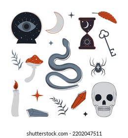 Large Set Magic Symbols Stock Vector (Royalty Free) 2202047511 ...