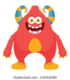 Large Sized Beast Creature Angry Expressions Stock Vector (Royalty Free ...