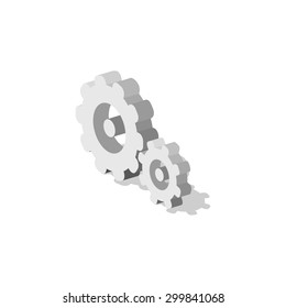 Large Small Gear Isometric Stock Vector (Royalty Free) 299841068 ...