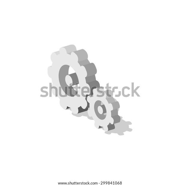 Large Small Gear Isometric Stock Vector (Royalty Free) 299841068 ...