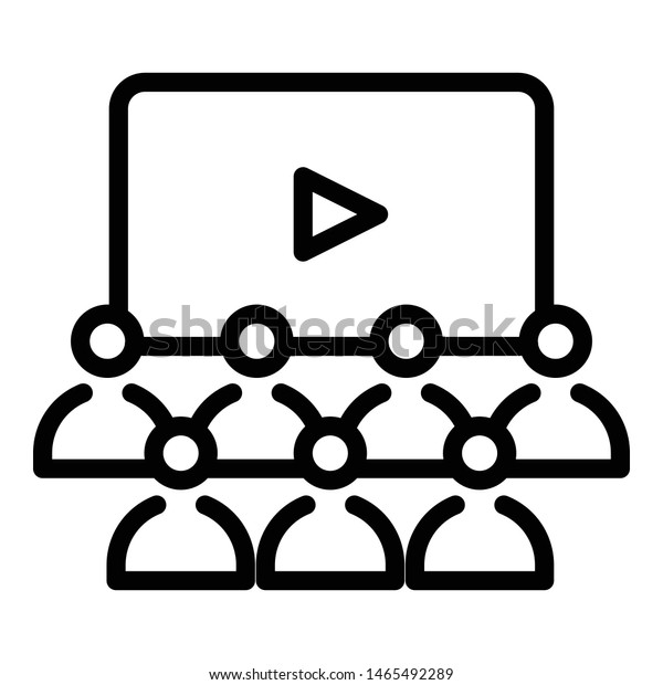 Large Target Audience Icon Outline Large Stock Vector (Royalty Free ...