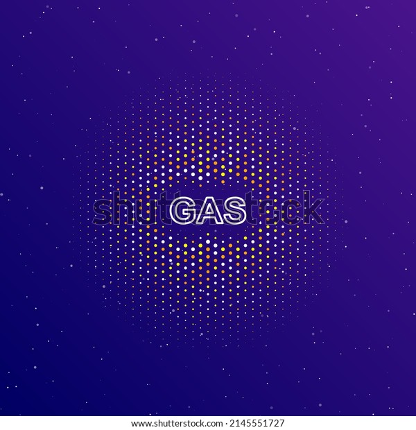 Large White Contour Gas Text Symbol Stock Vector (Royalty Free ...