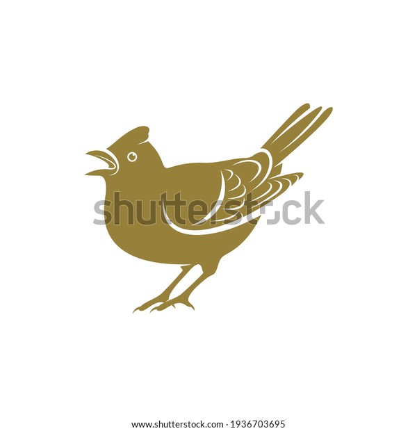 Lark Bird Design Vector Illustration Creative Stock Vector (Royalty ...