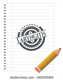 Laryngitis Pencil Effect Vector Illustration Detailed Stock Vector ...