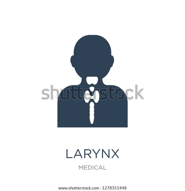 Larynx Icon Vector On White Background Stock Vector (Royalty Free ...