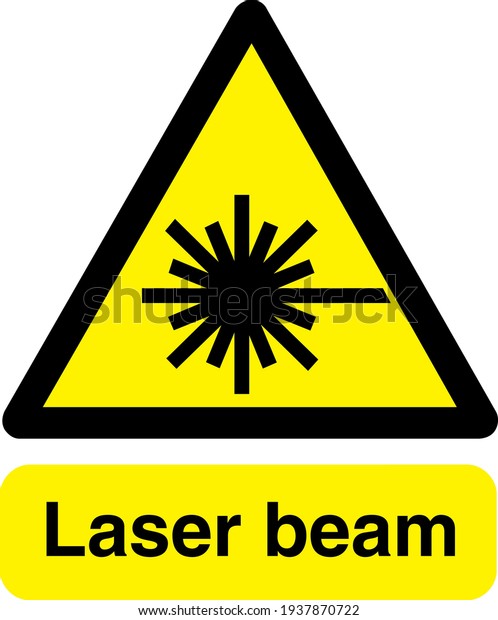 Laser Beam Sign Board Symbol Stock Vector (Royalty Free) 1937870722 ...