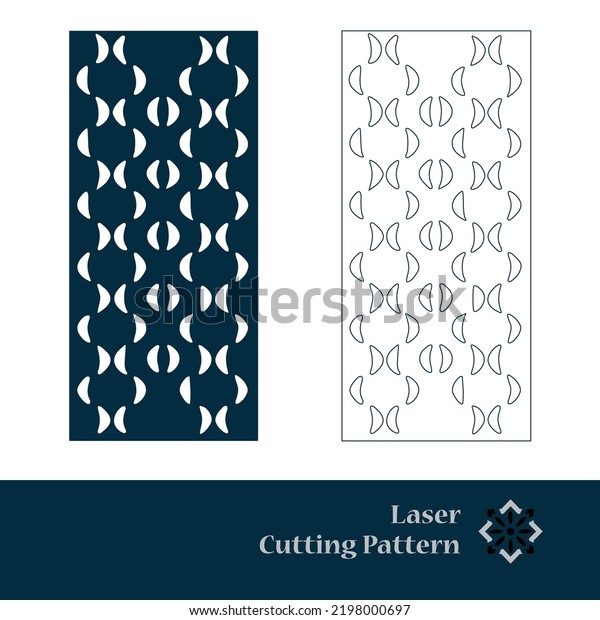 Laser Cnc Cut Pattern Vector Template Stock Vector (Royalty Free ...