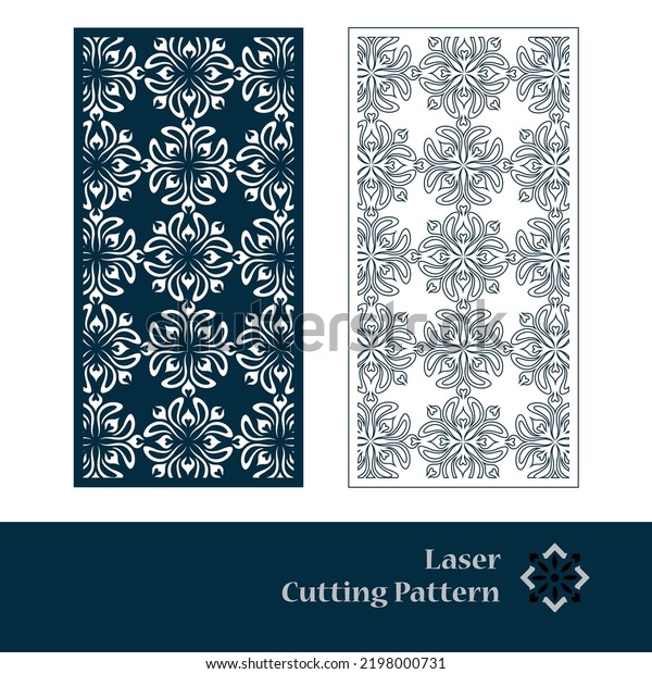 Laser Cnc Cut Pattern Vector Template Stock Vector (Royalty Free ...