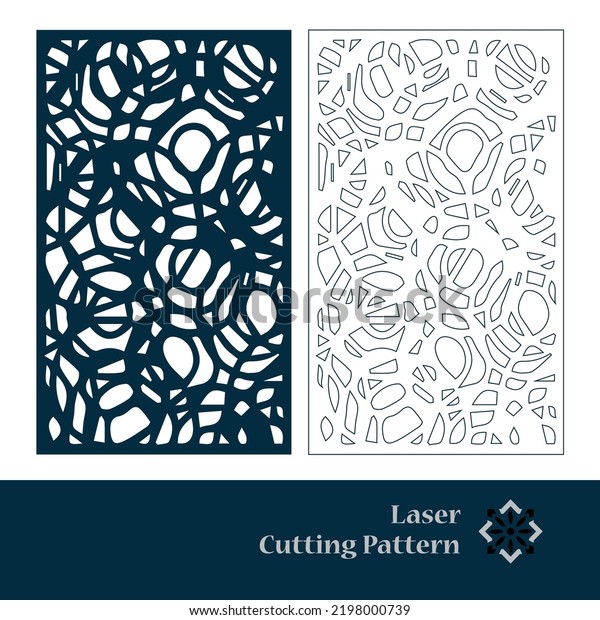 Laser Cnc Cut Pattern Vector Template Stock Vector (Royalty Free ...