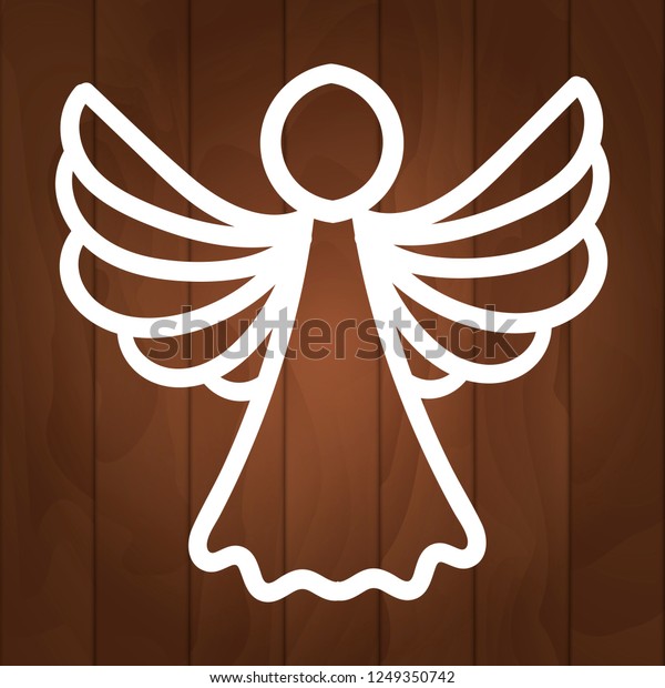 Ángel de corte láser para cortar: vector de stock (libre de regalías ...