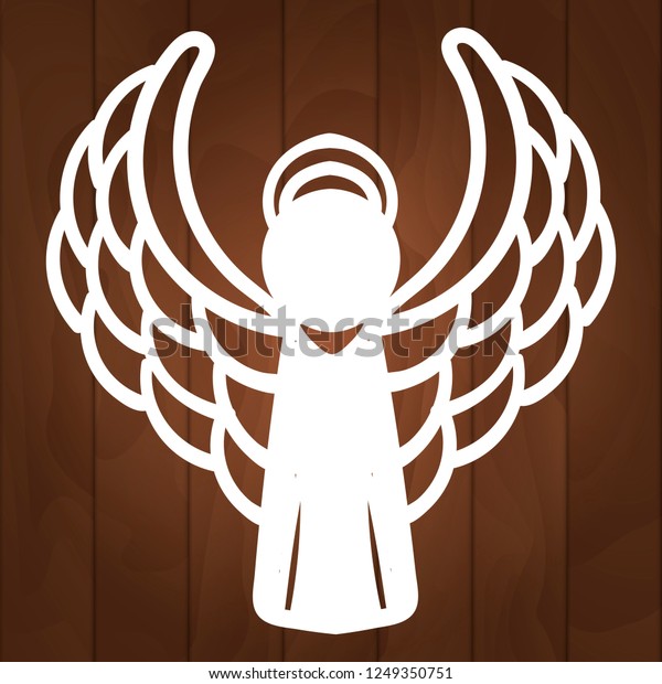 Laser Cut Angel Paper Cutting Christmas Stock Vector (Royalty Free ...